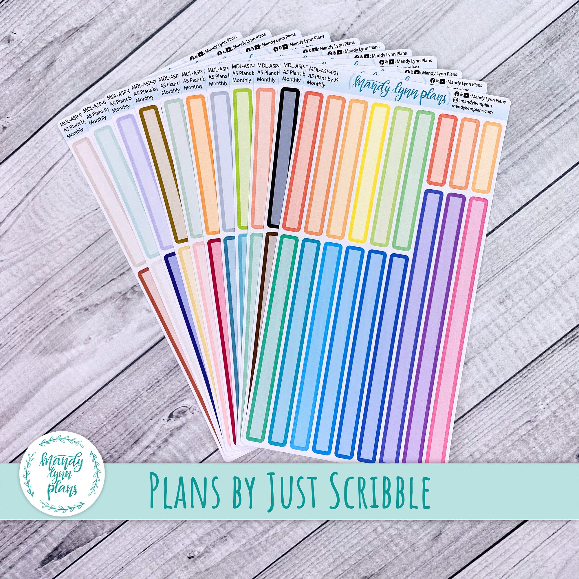Multi-Day Labels || A5 Plans by Just Scribble – Mandy Lynn Plans