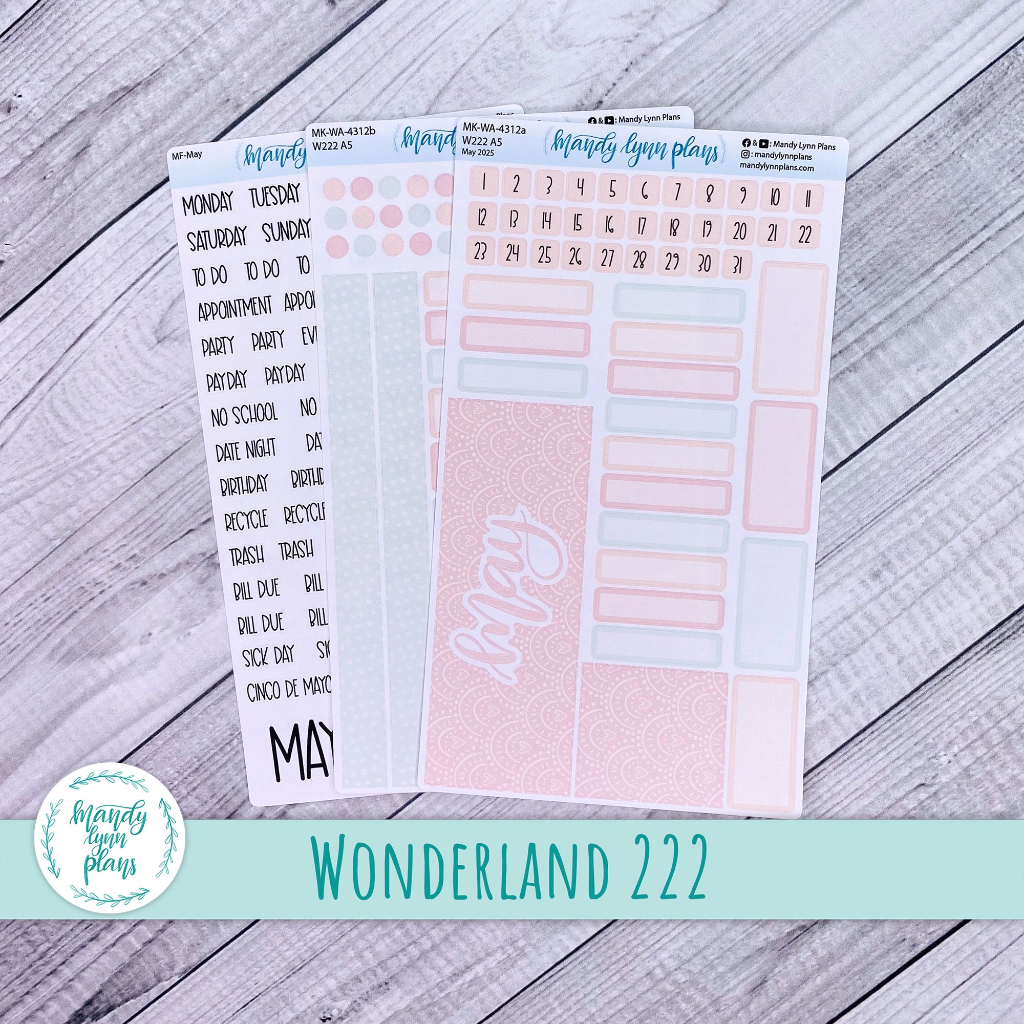 Wonderland 222 May 2025 Monthly Kit || Colors of Spring || 312 – Mandy ...