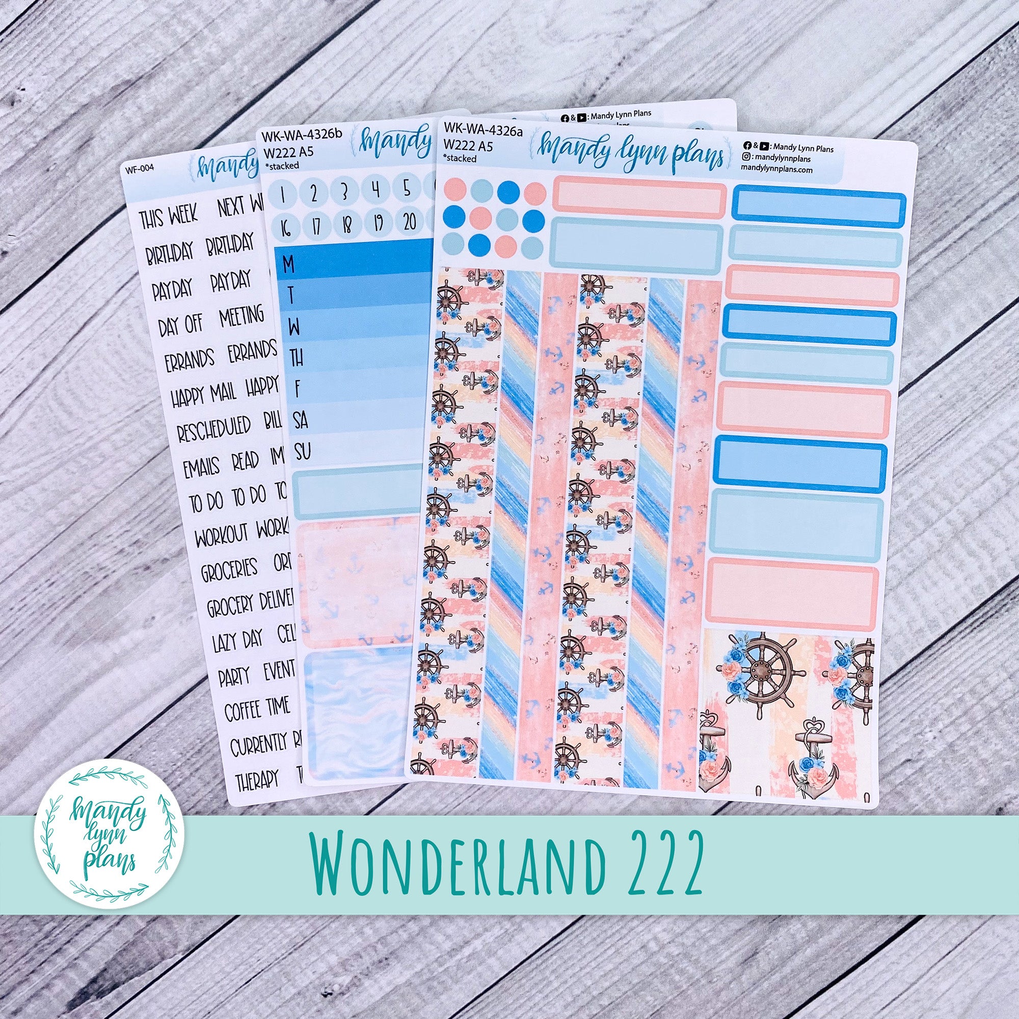 Wonderland 222 Weekly Kit || Lake Life || 326 – Mandy Lynn Plans