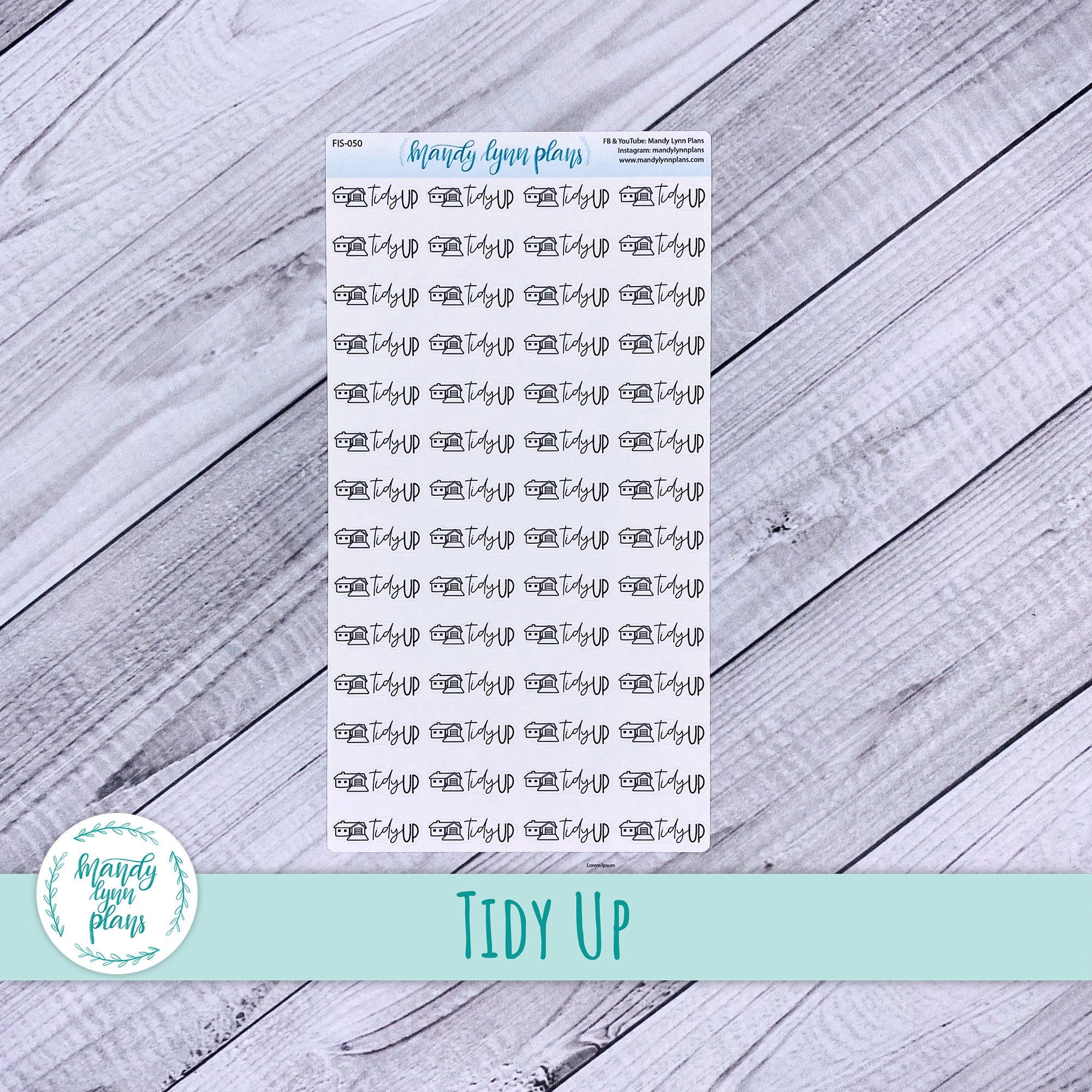 Tidy Up Icon Script || FIS-050 – Mandy Lynn Plans