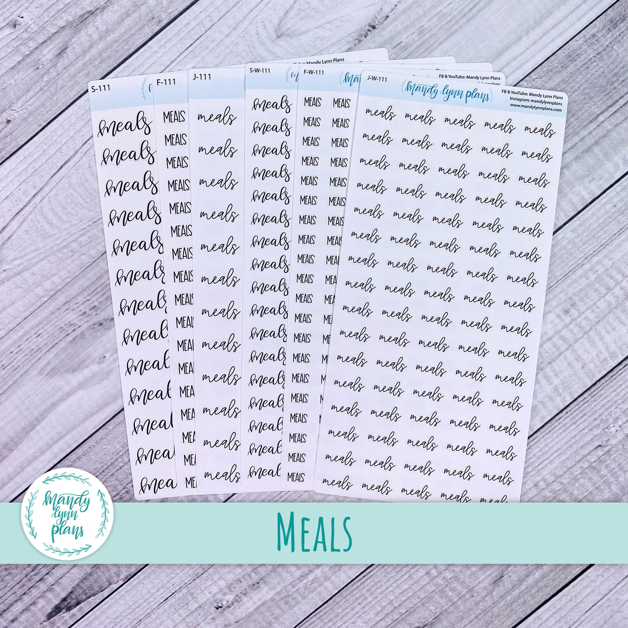 Meals Scripts || 111 – Mandy Lynn Plans