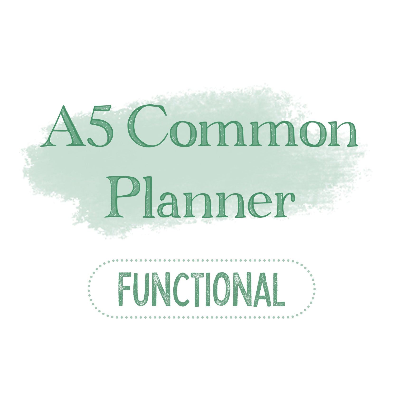A5 Common Planner Functional – Mandy Lynn Plans