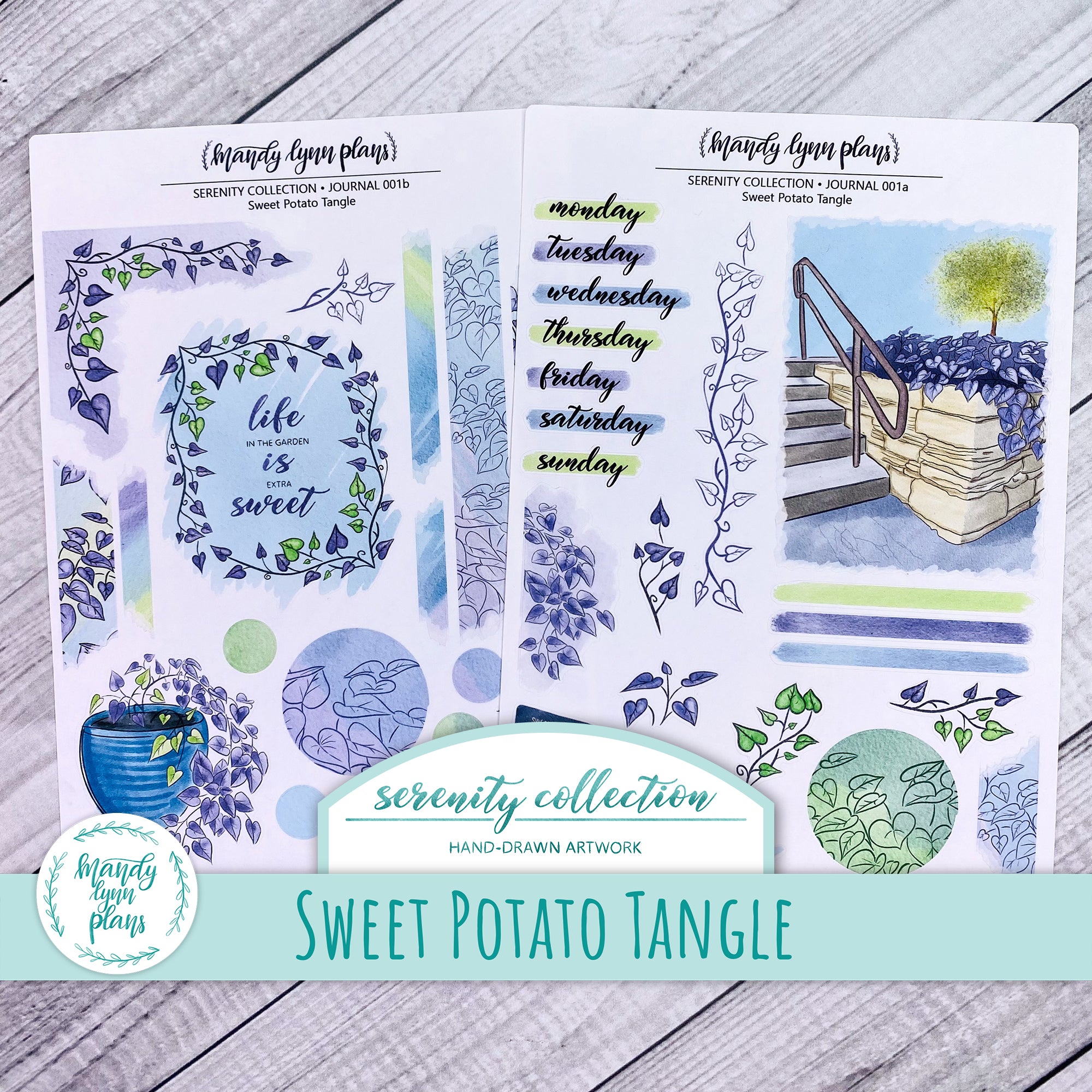 Sweet Potato Tangle || Serenity Collection Journal Kit || SERENITY-J-0 ...