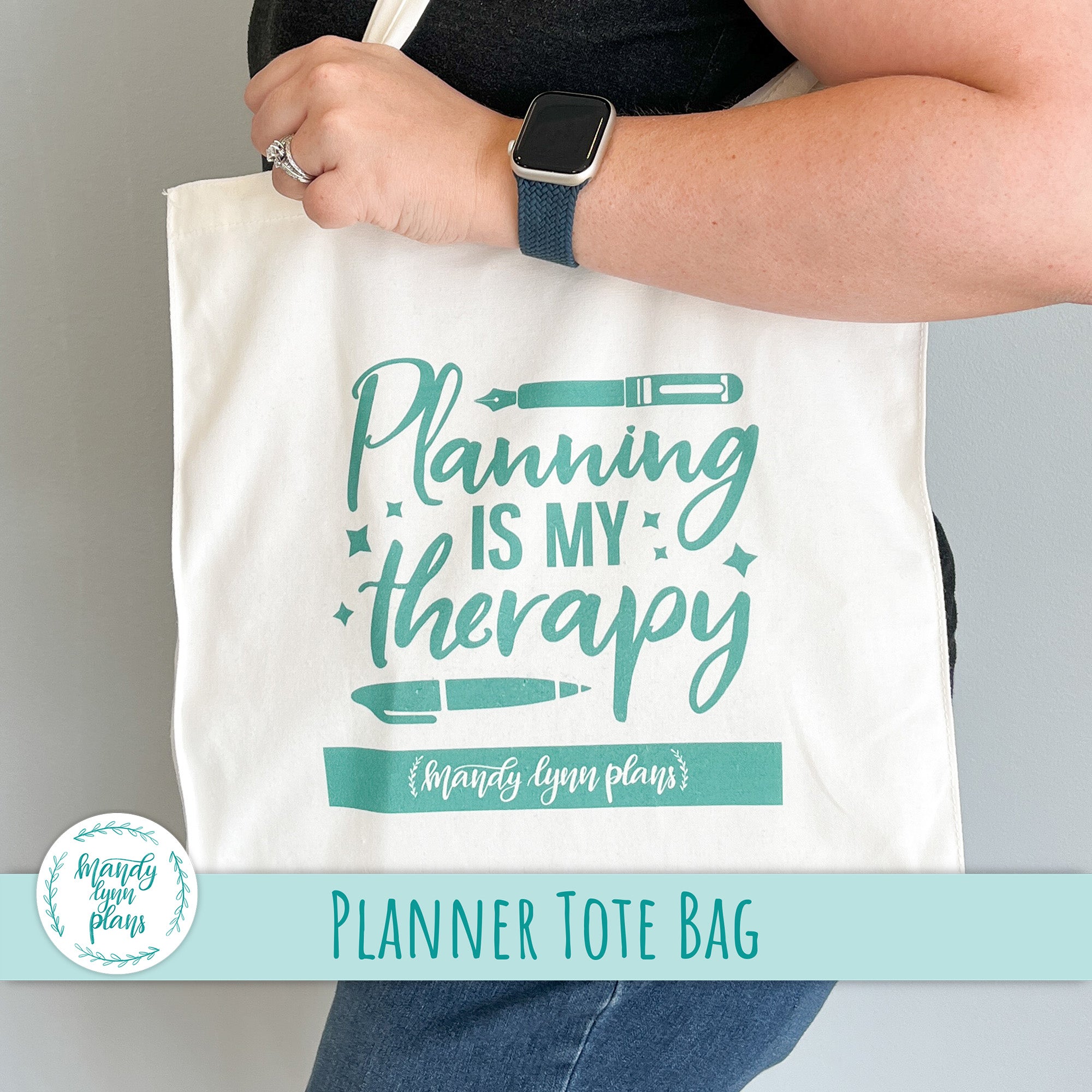 Canvas Planner Tote Bag – Mandy Lynn Plans