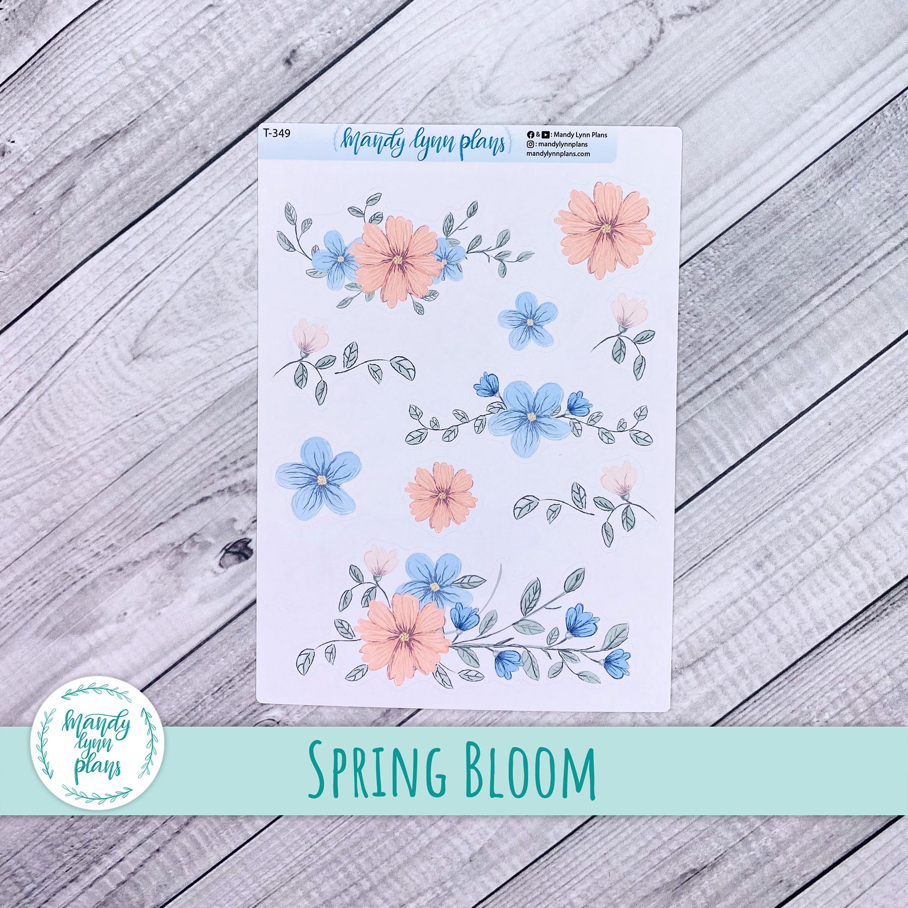 Spring Bloom Large Deco || T-349 – Mandy Lynn Plans