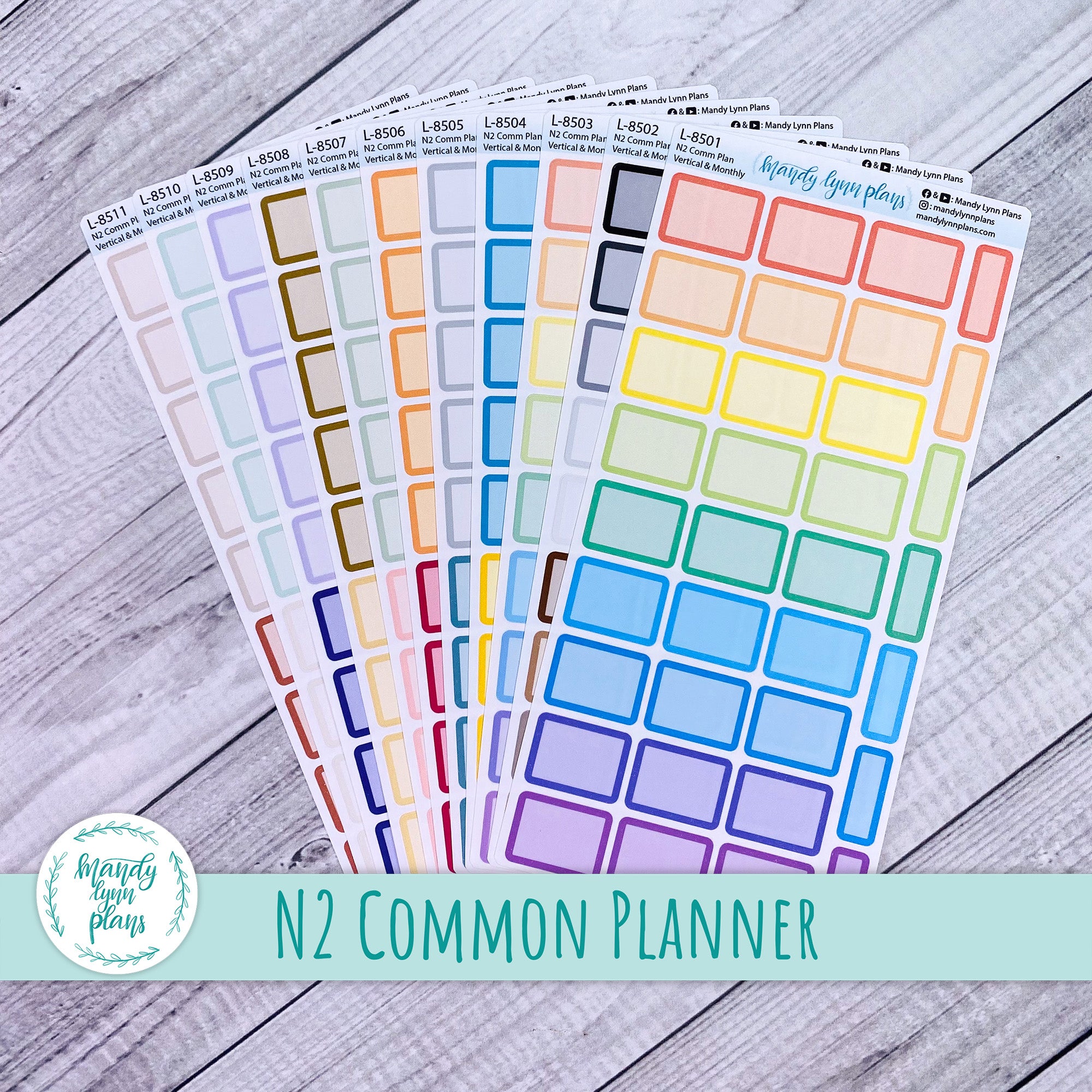 N2 Common Planner || Large Labels – Mandy Lynn Plans