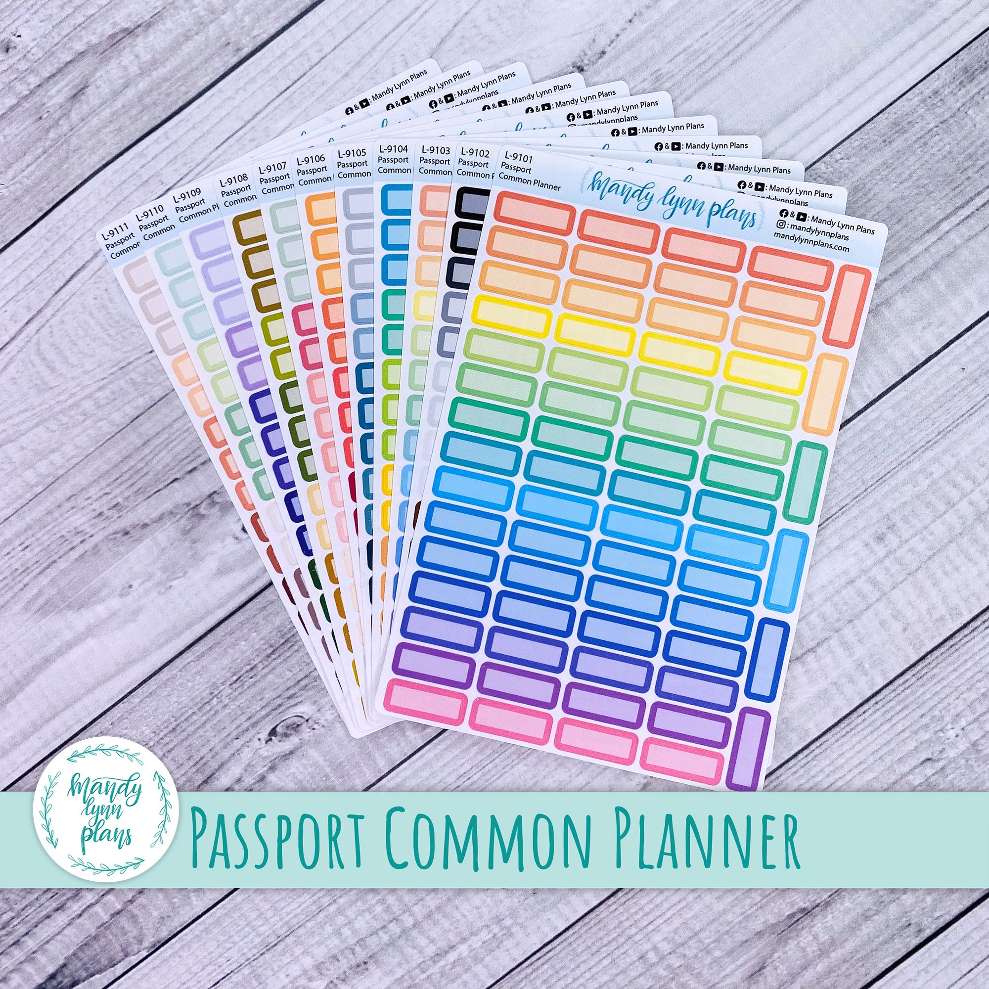 Passport Common Planner || Skinny Labels – Mandy Lynn Plans