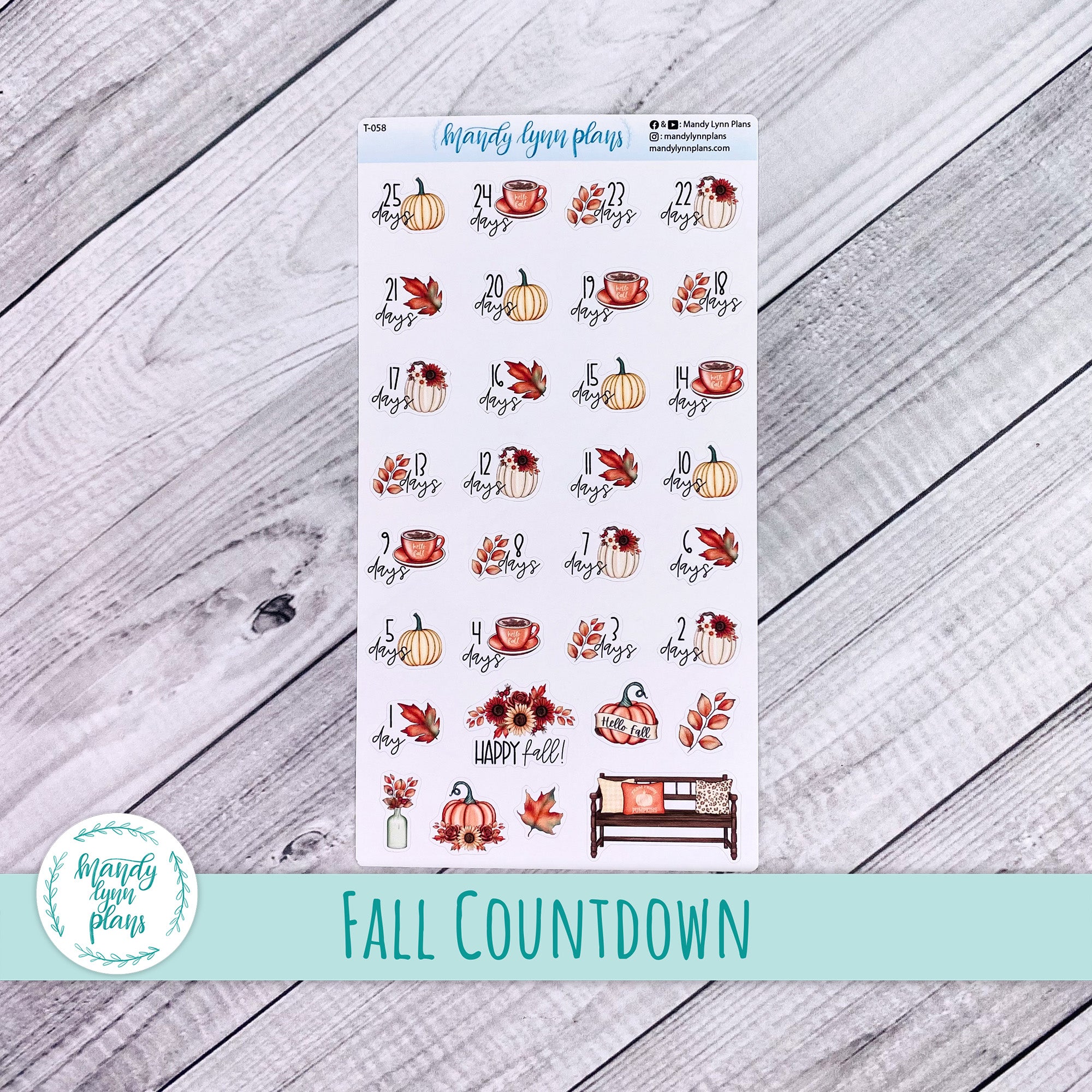 Fall Countdown || T-058 – Mandy Lynn Plans