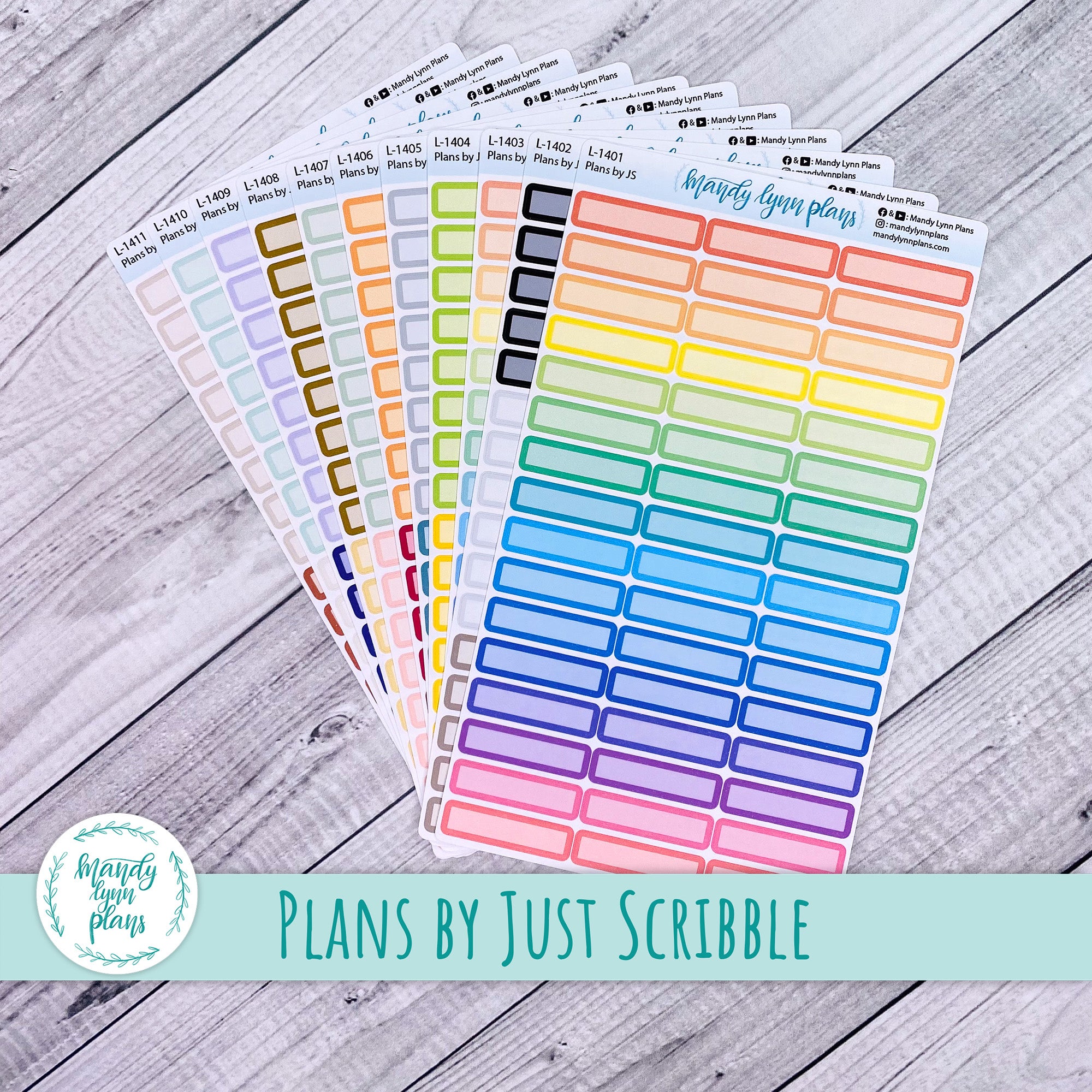 A5 Plans by Just Scribble Skinny Labels || 1 Hour – Mandy Lynn Plans
