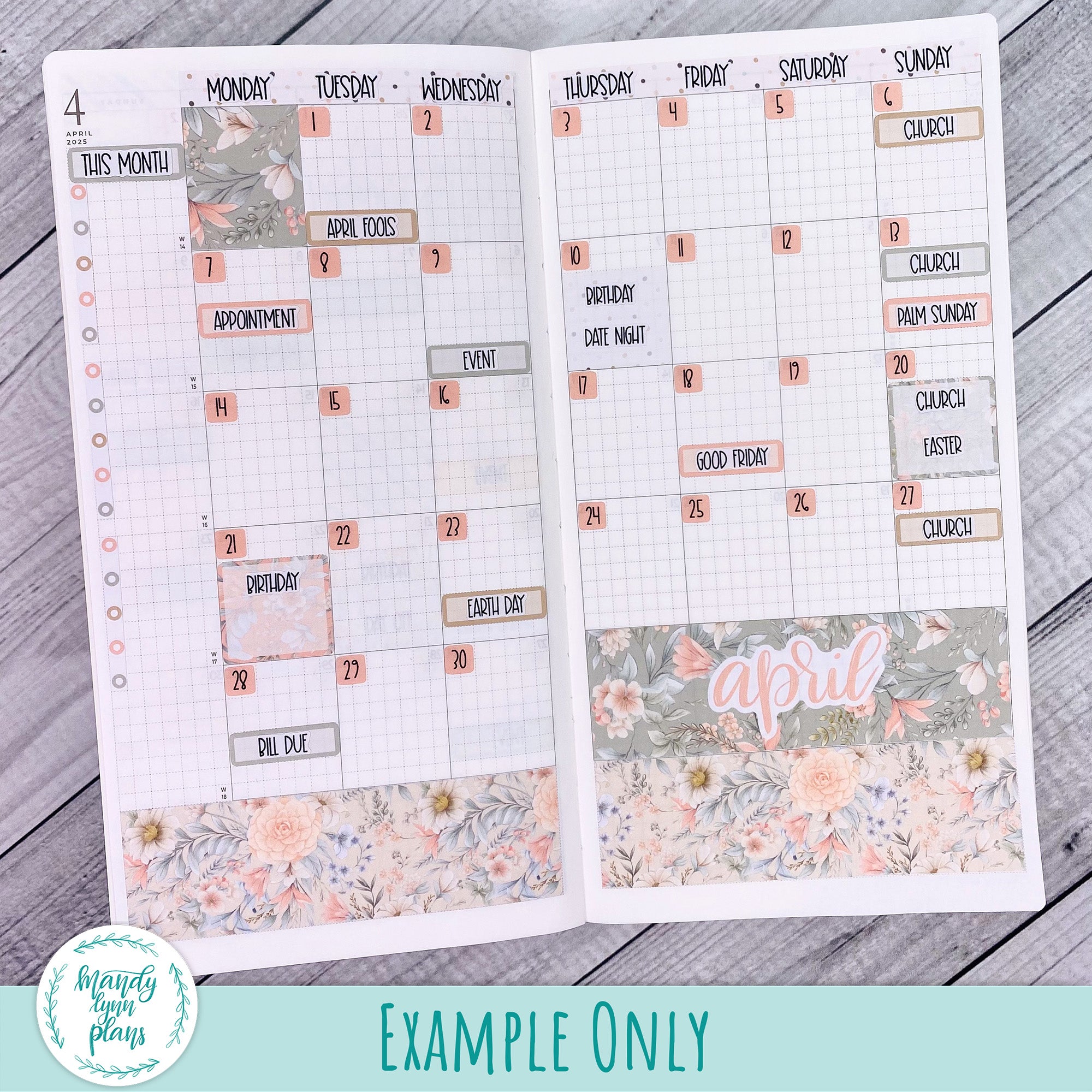 April 2025 Common Planner Monthly Kit || Garden Symphony || 307 – Mandy ...