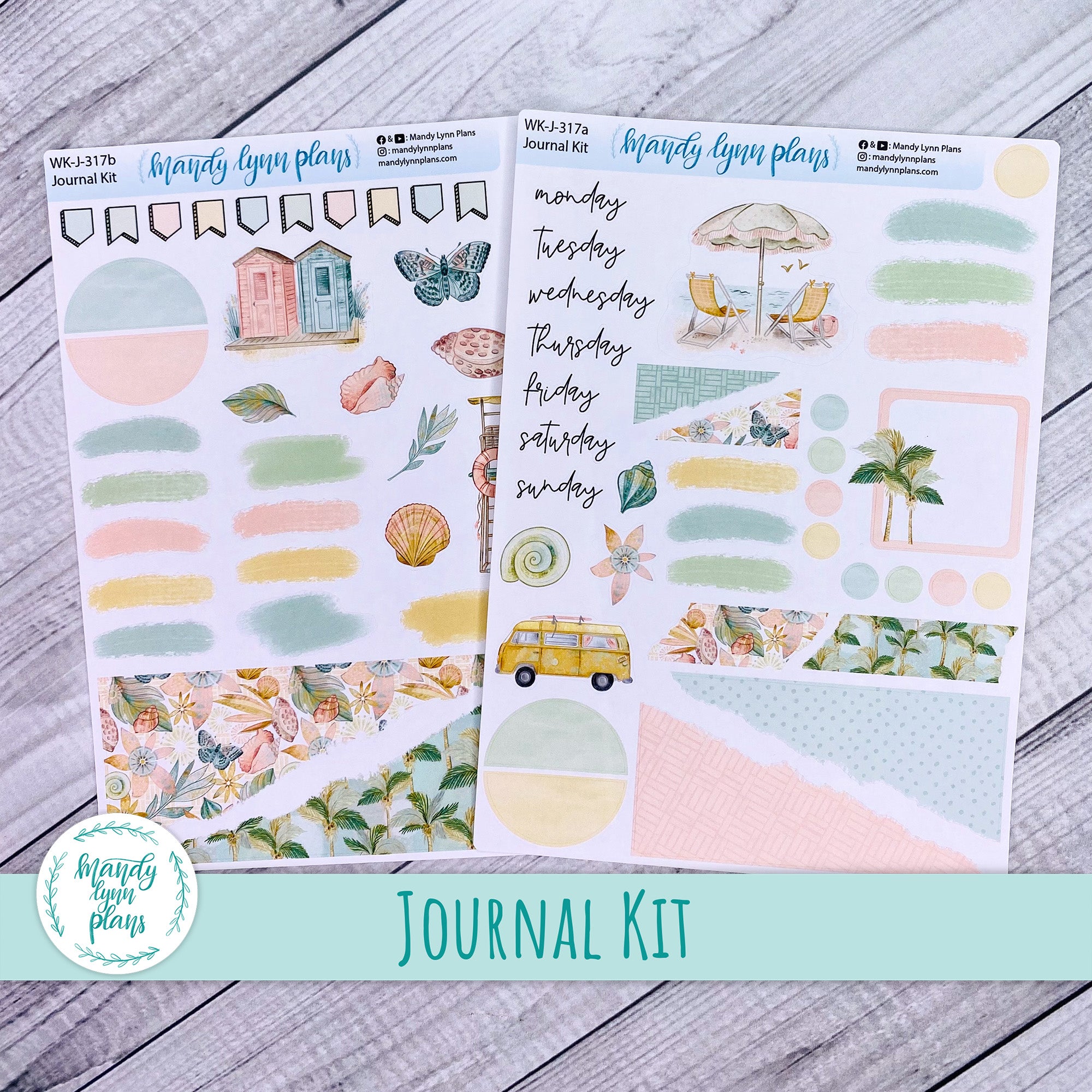 Beach Life Journal Kit || WK-J-317 – Mandy Lynn Plans