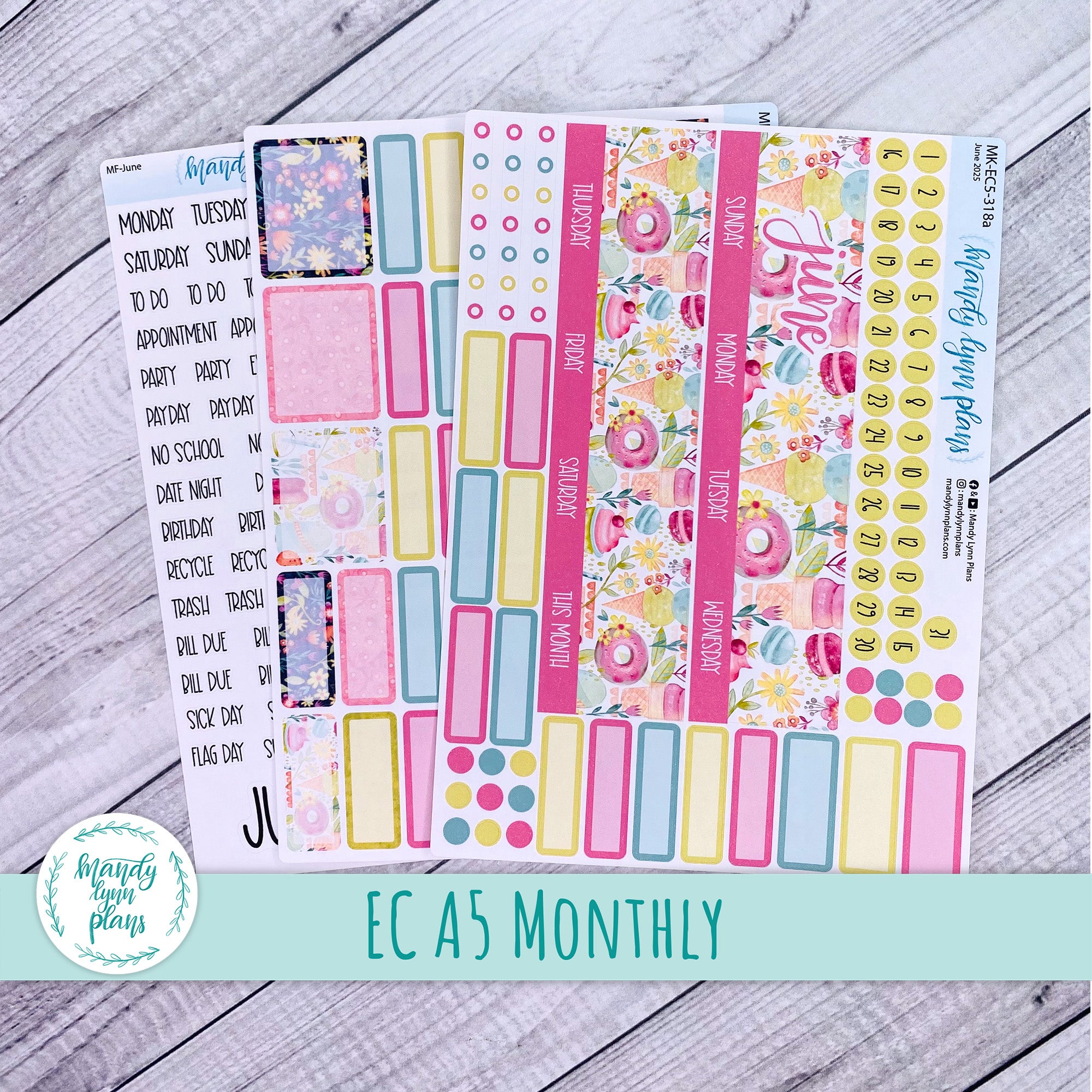 EC A5 June Monthly Kit || Sweetest Day || MK-EC5-318 – Mandy Lynn Plans