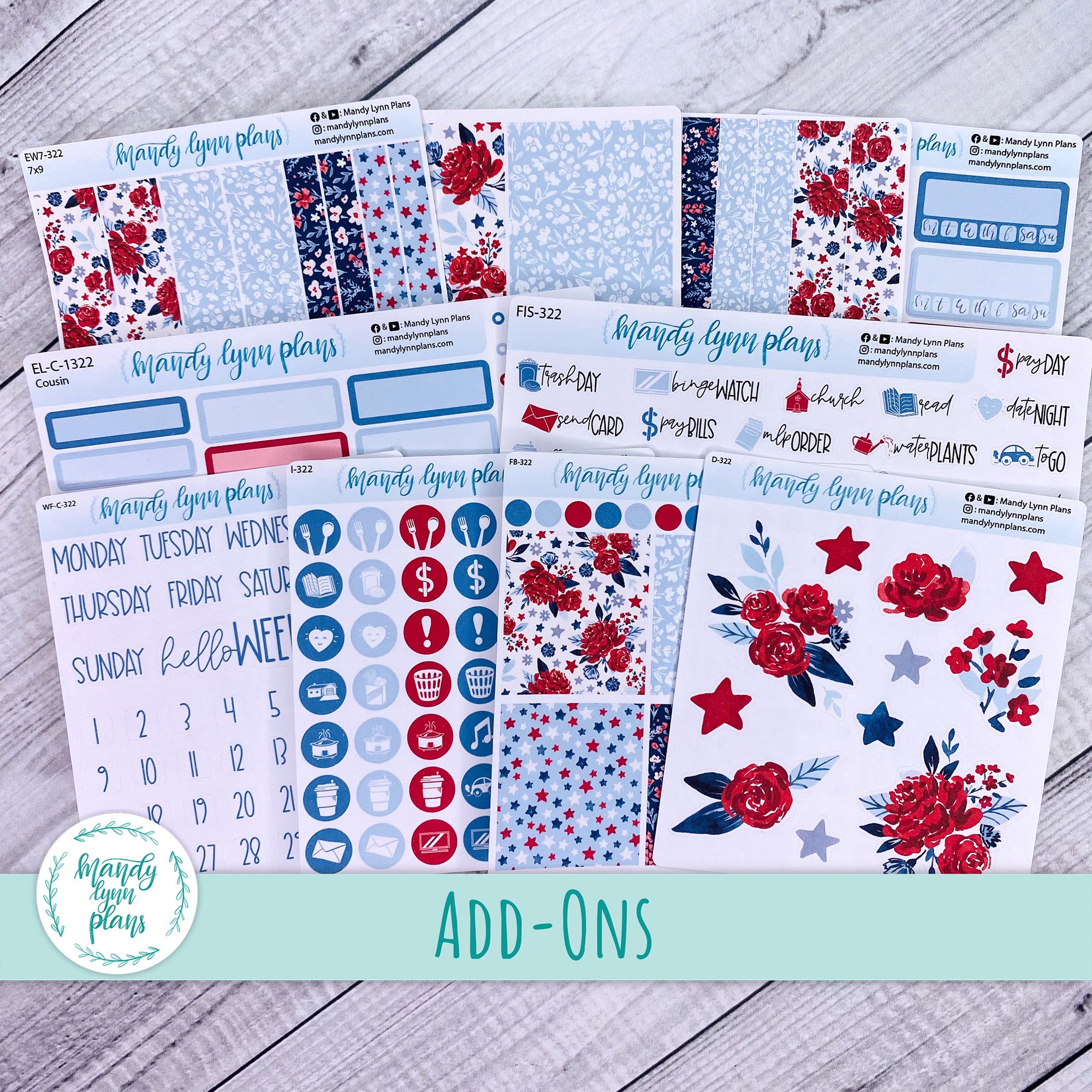 Liberty Floral Add-Ons || 322 – Mandy Lynn Plans