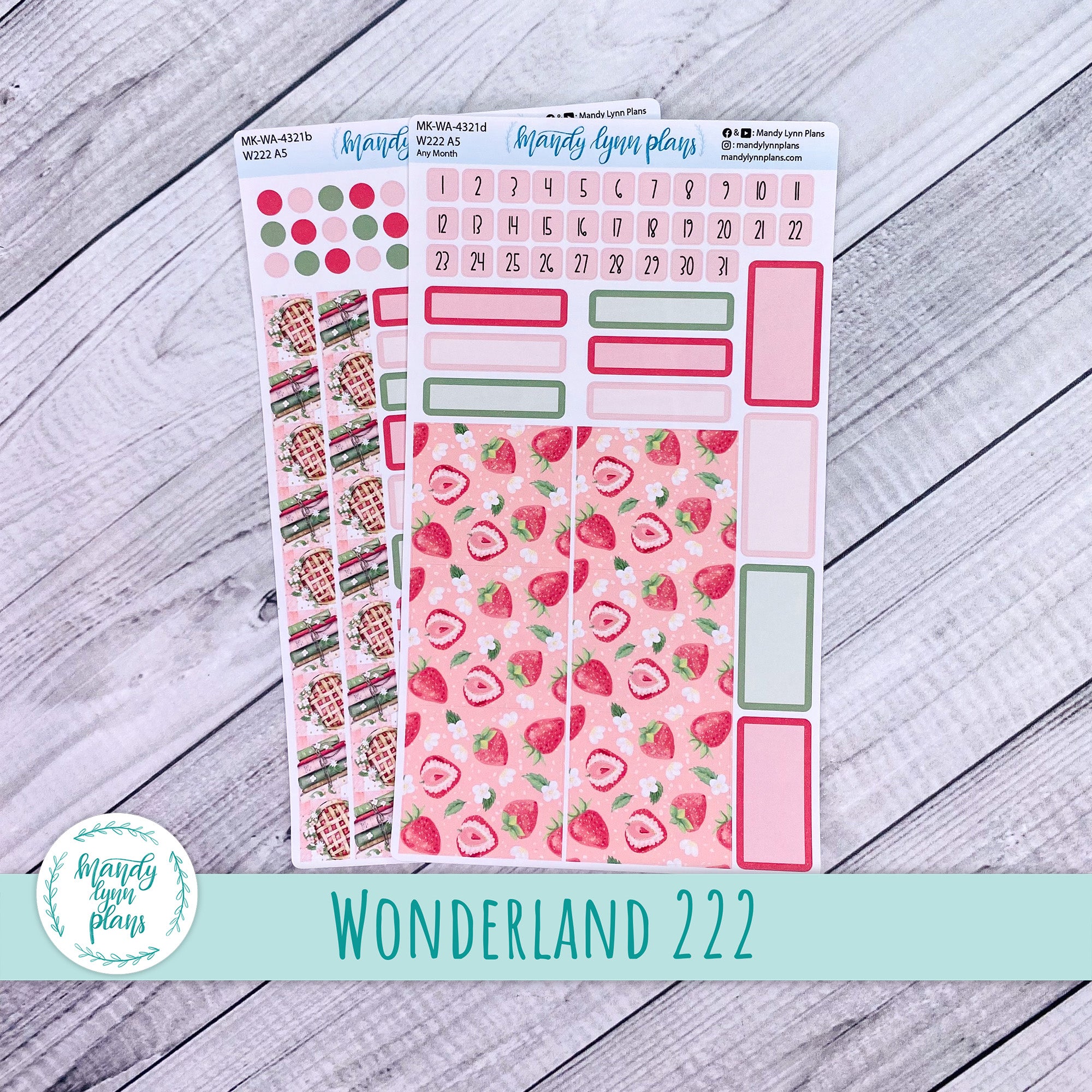 2025 Any Month Wonderland 222 Monthly Kit || Sweet Berries || 321 ...