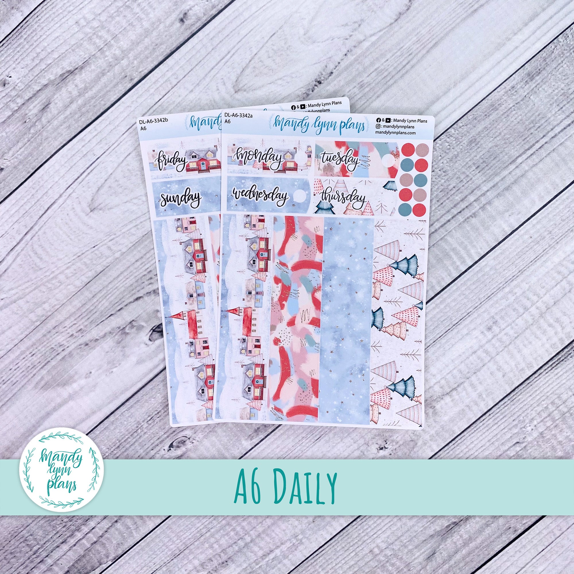 A6 Daily Kit || Snow Day || DL-A6-3342 – Mandy Lynn Plans