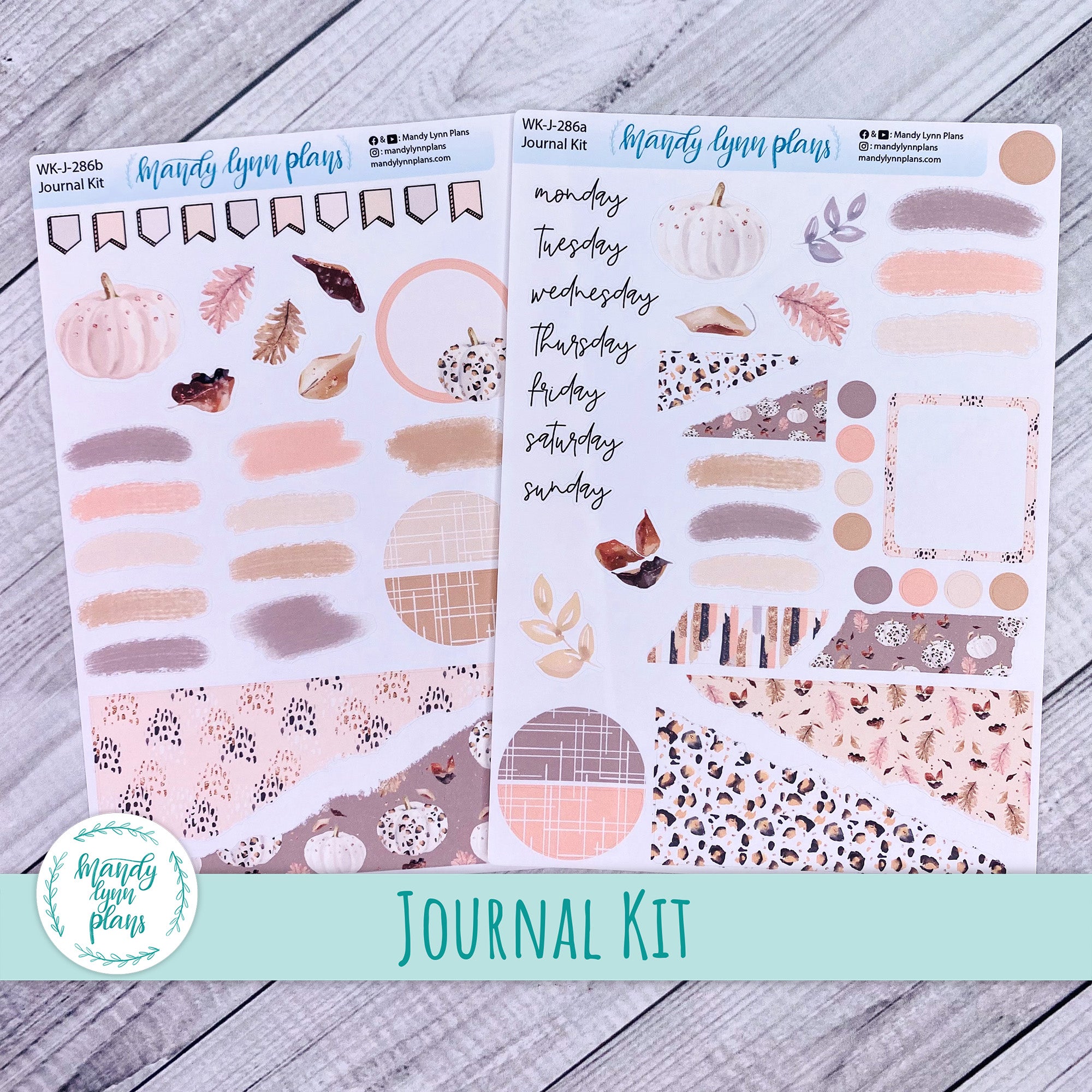 Blush and Spice Journal Kit || WK-J-286 – Mandy Lynn Plans