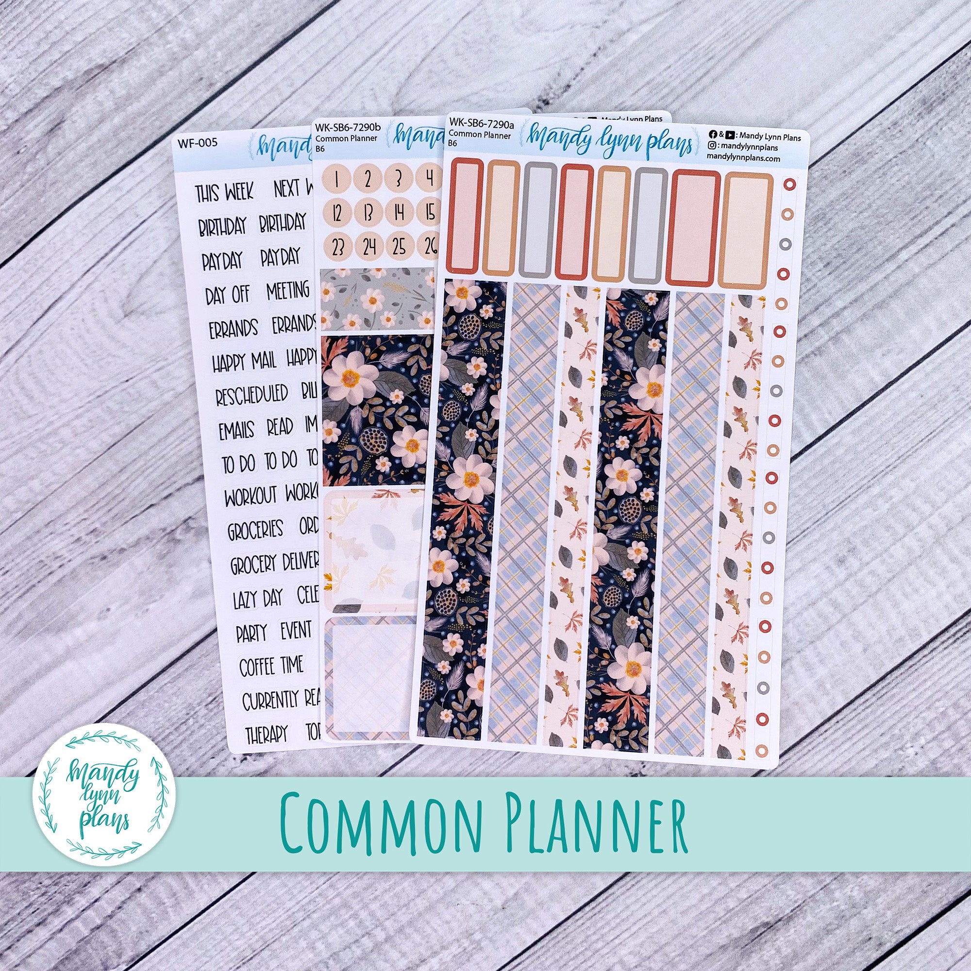 A5, B6, N1 & N2 Common Planner Weekly Kit || Hello Fall || 290 – Mandy ...