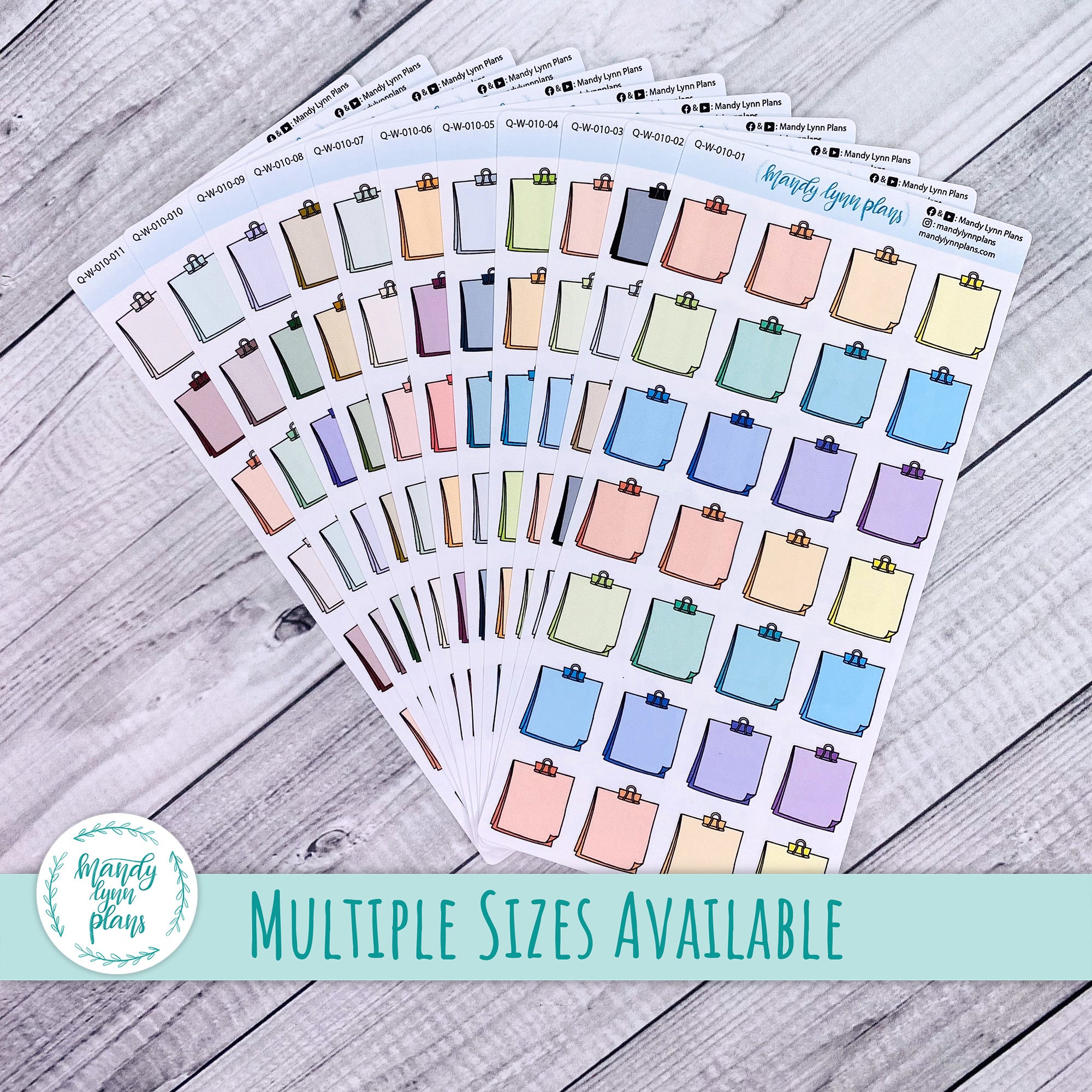 Colored Binder Clip Note Doodles – Mandy Lynn Plans