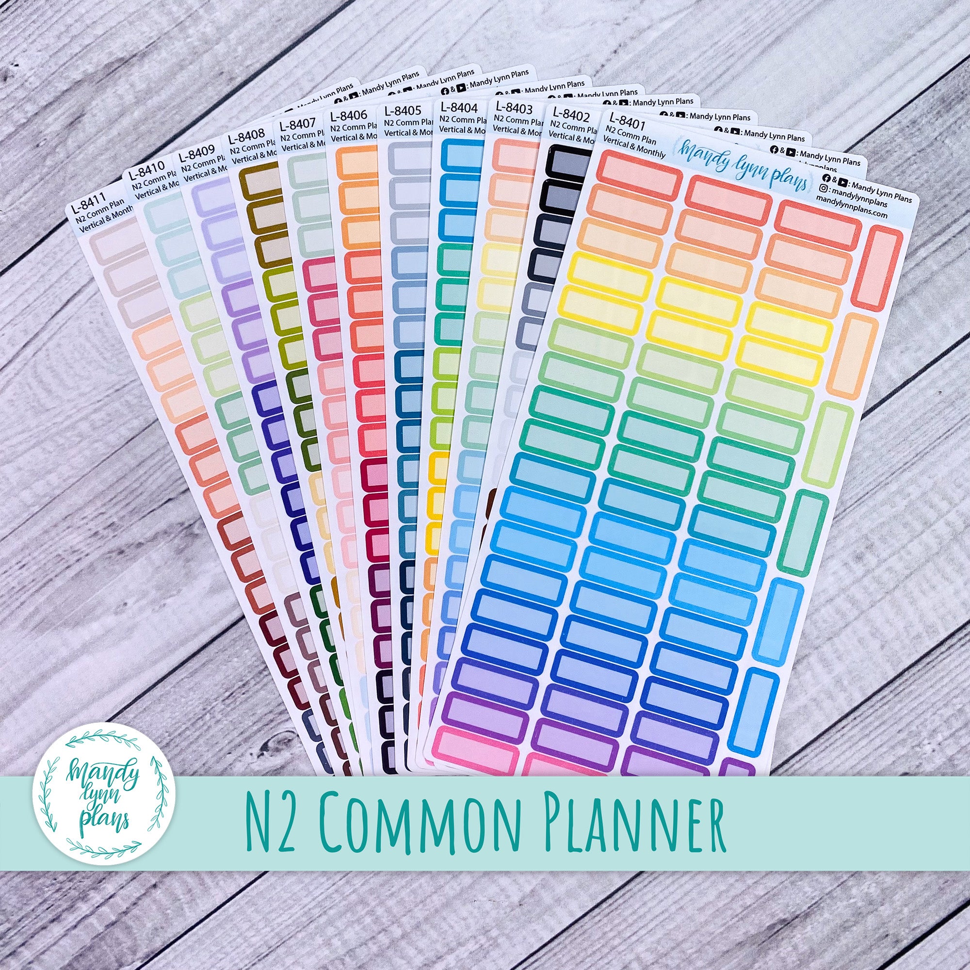 N2 Common Planner || Skinny Labels – Mandy Lynn Plans