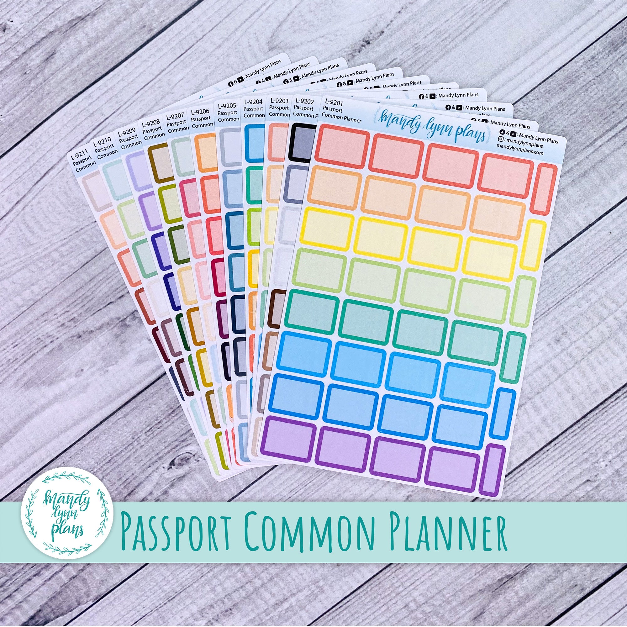 Passport Common Planner || Large Labels – Mandy Lynn Plans