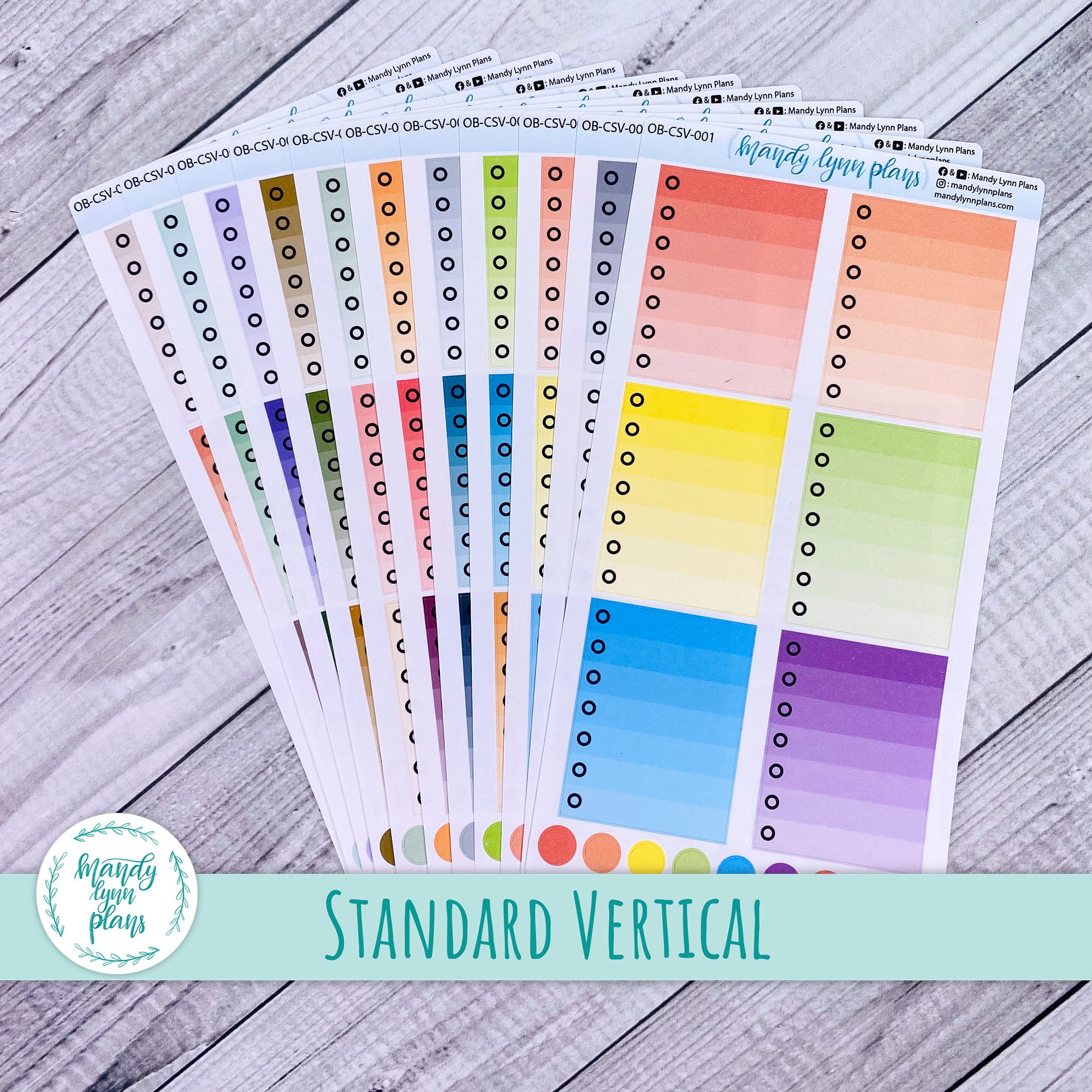 Standard Vertical Circle Ombre Boxes – Mandy Lynn Plans