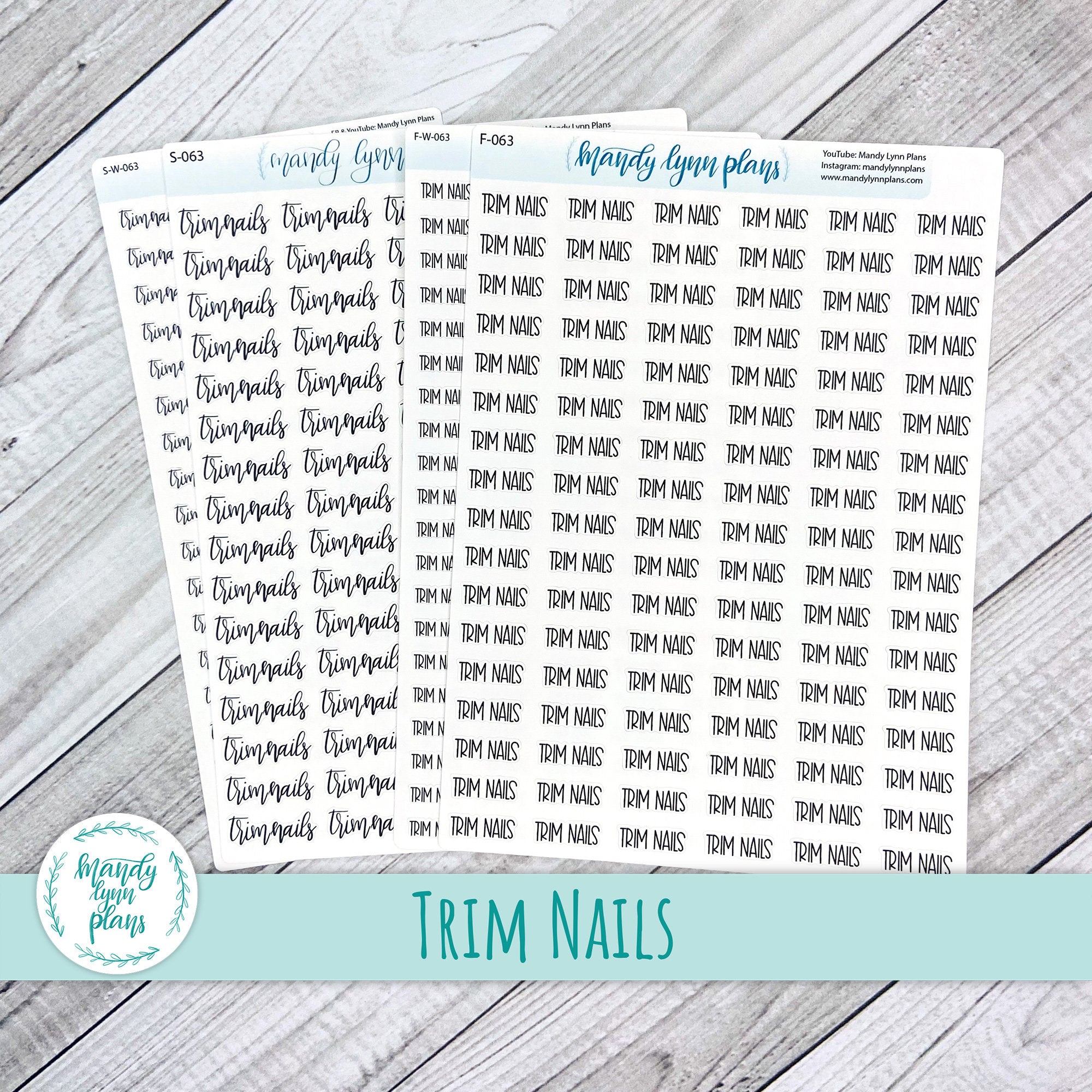 Trim Nails Scripts || 63 – Mandy Lynn Plans
