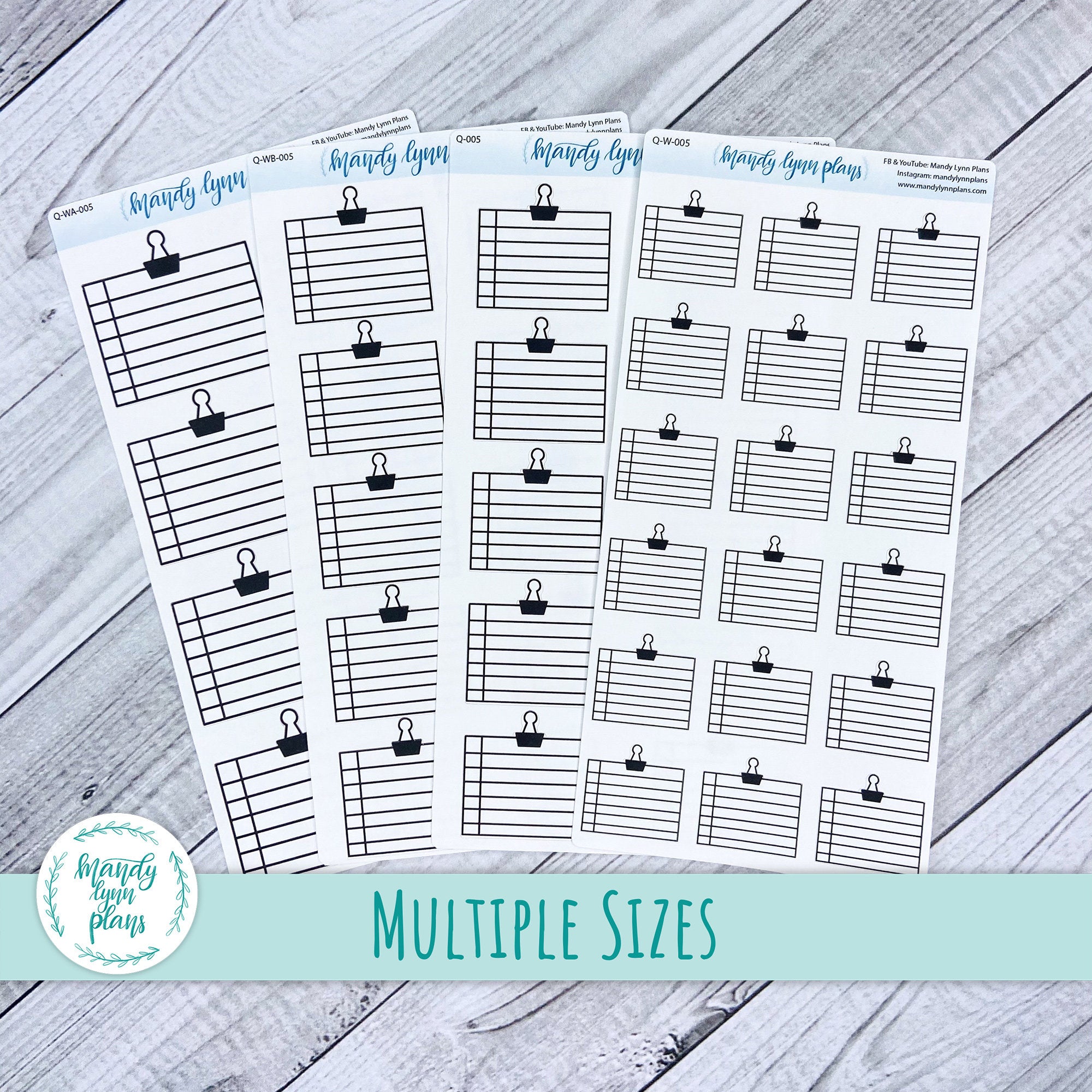 Binder Clip Lined Doodles || 05 – Mandy Lynn Plans