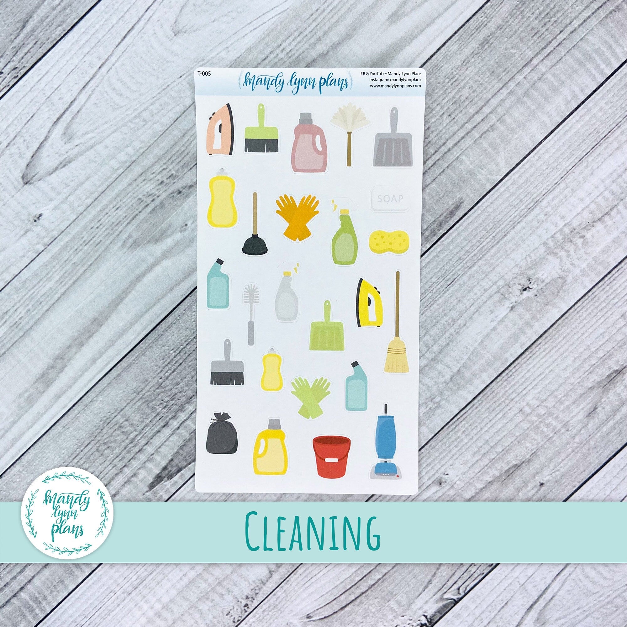 Cleaning Doodles || T-005 – Mandy Lynn Plans