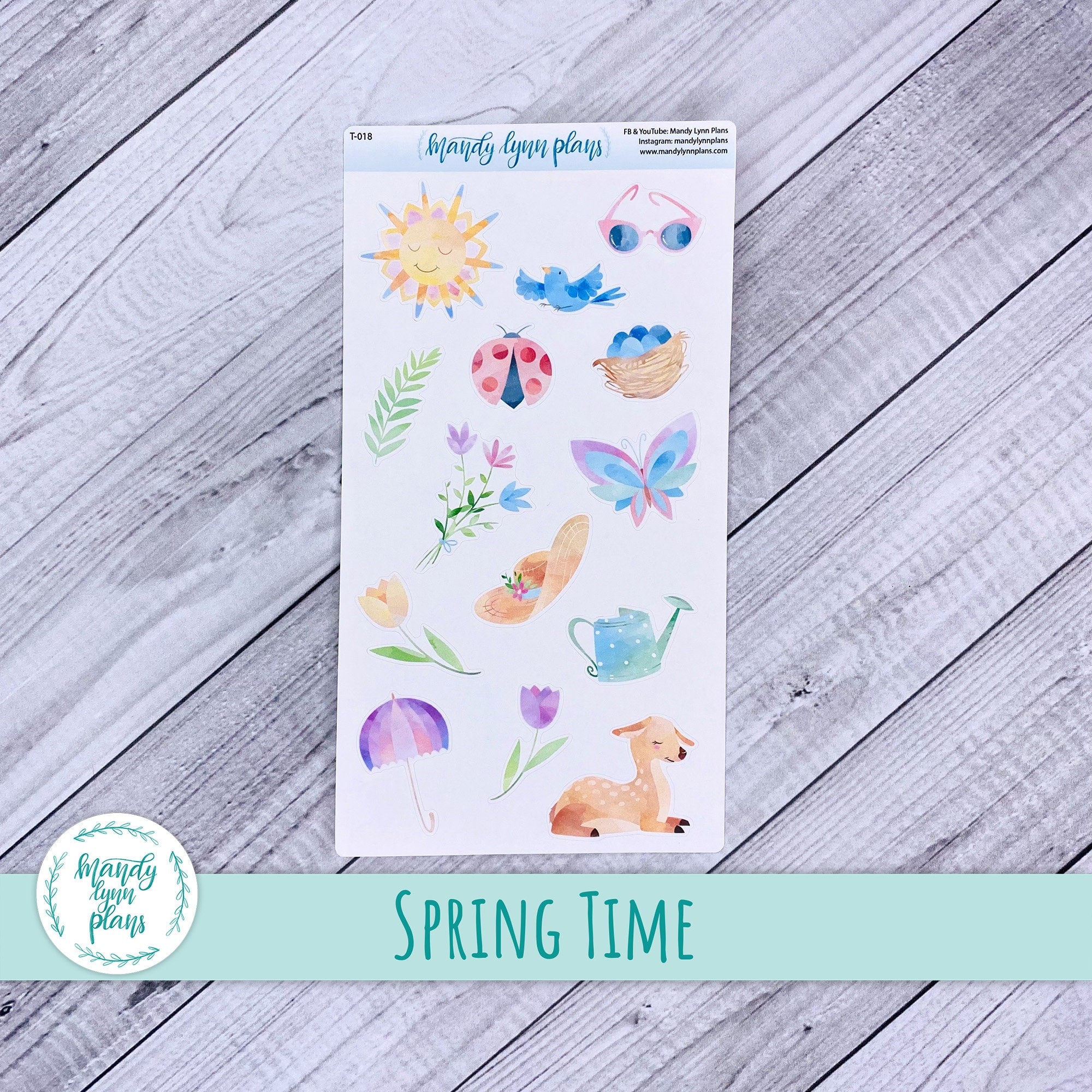 Spring Time Doodles || T-018 – Mandy Lynn Plans