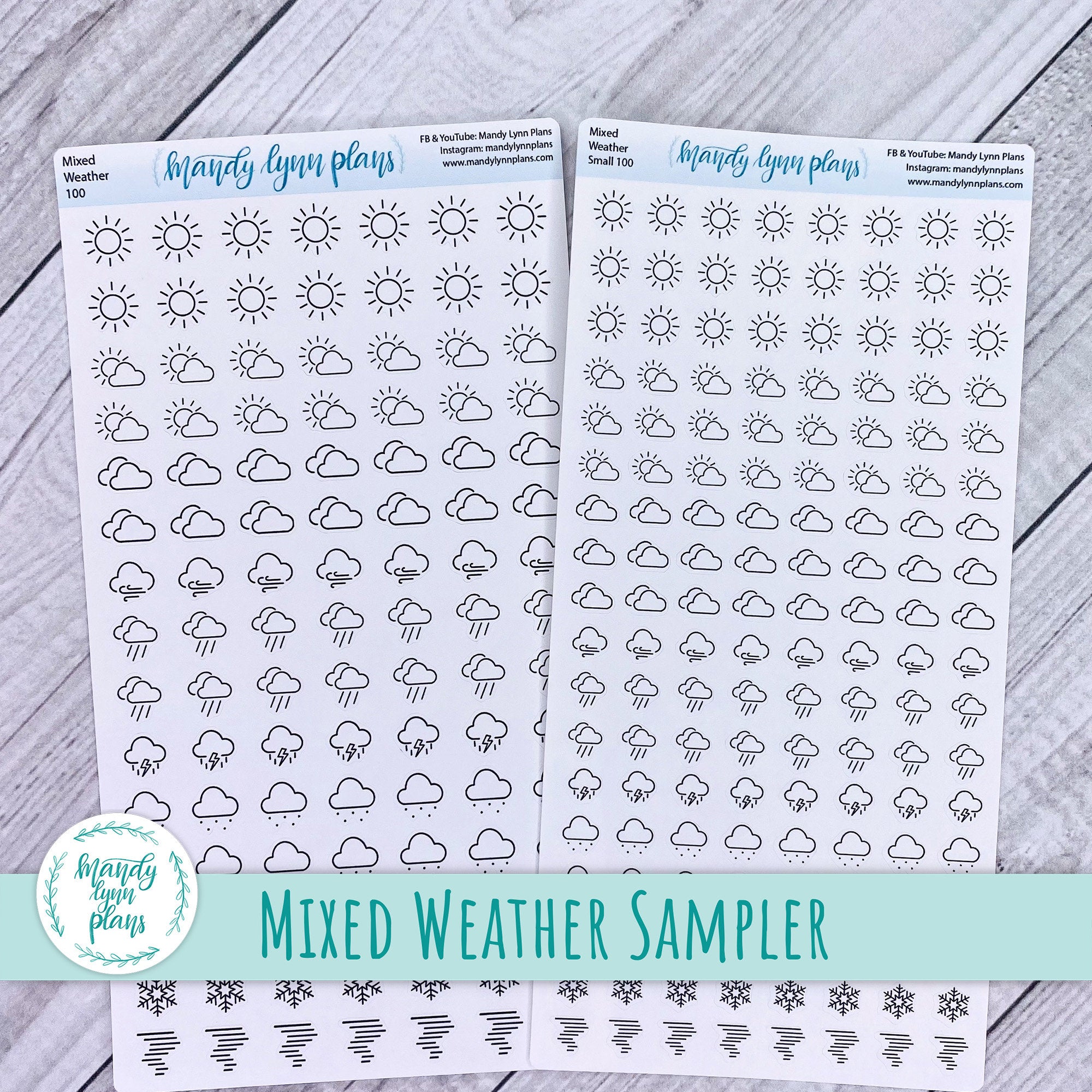 Black Line Mixed Weather Sampler || 100 – Mandy Lynn Plans