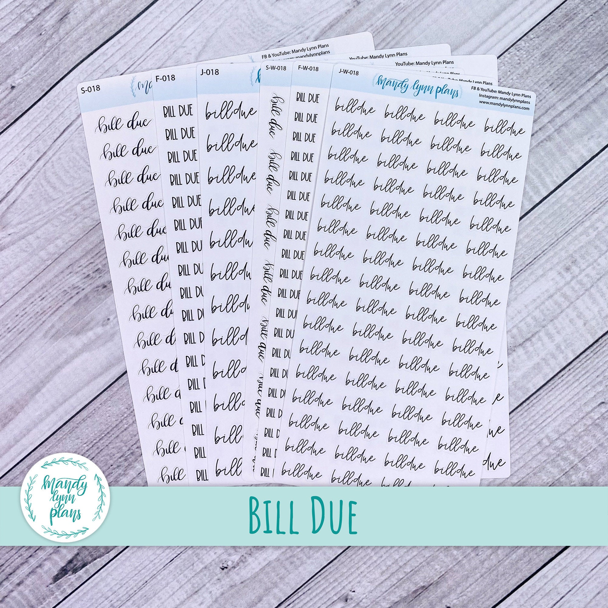 Bill Due Scripts || 018 – Mandy Lynn Plans