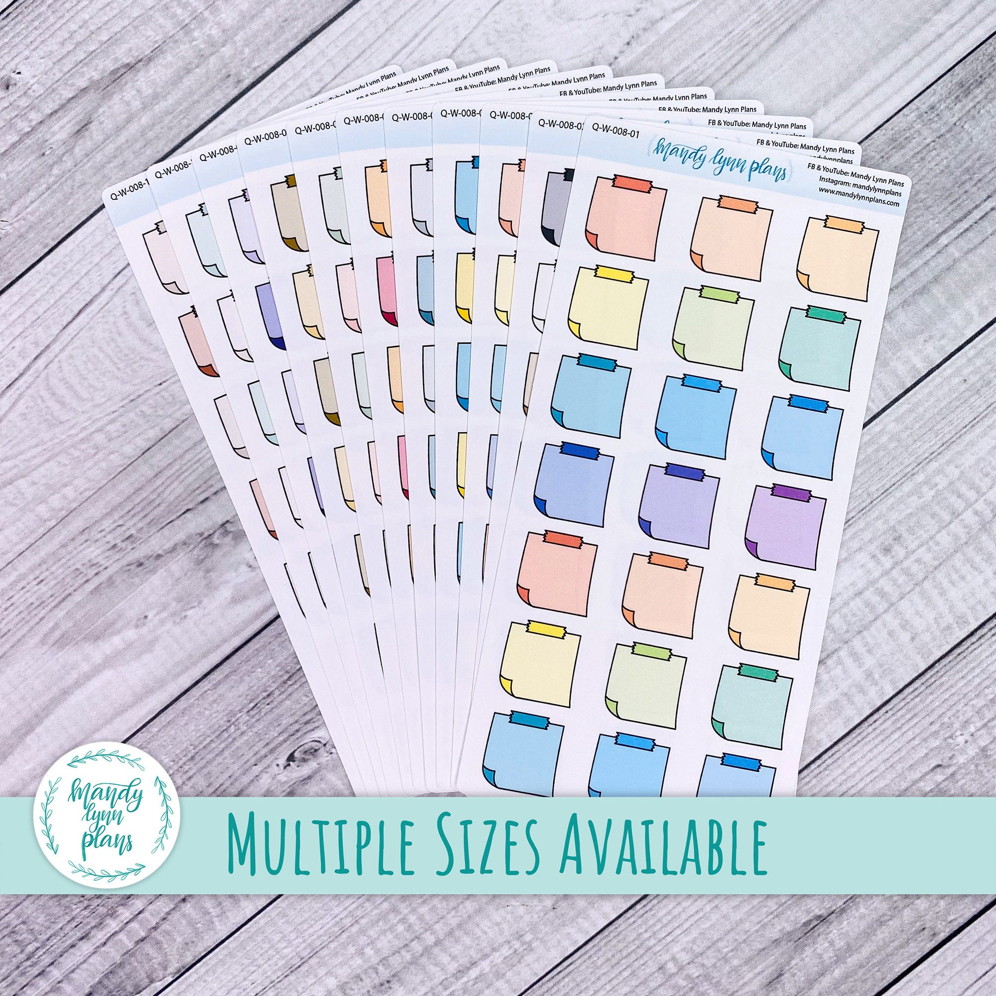 Colored Sticky Note Doodles – Mandy Lynn Plans