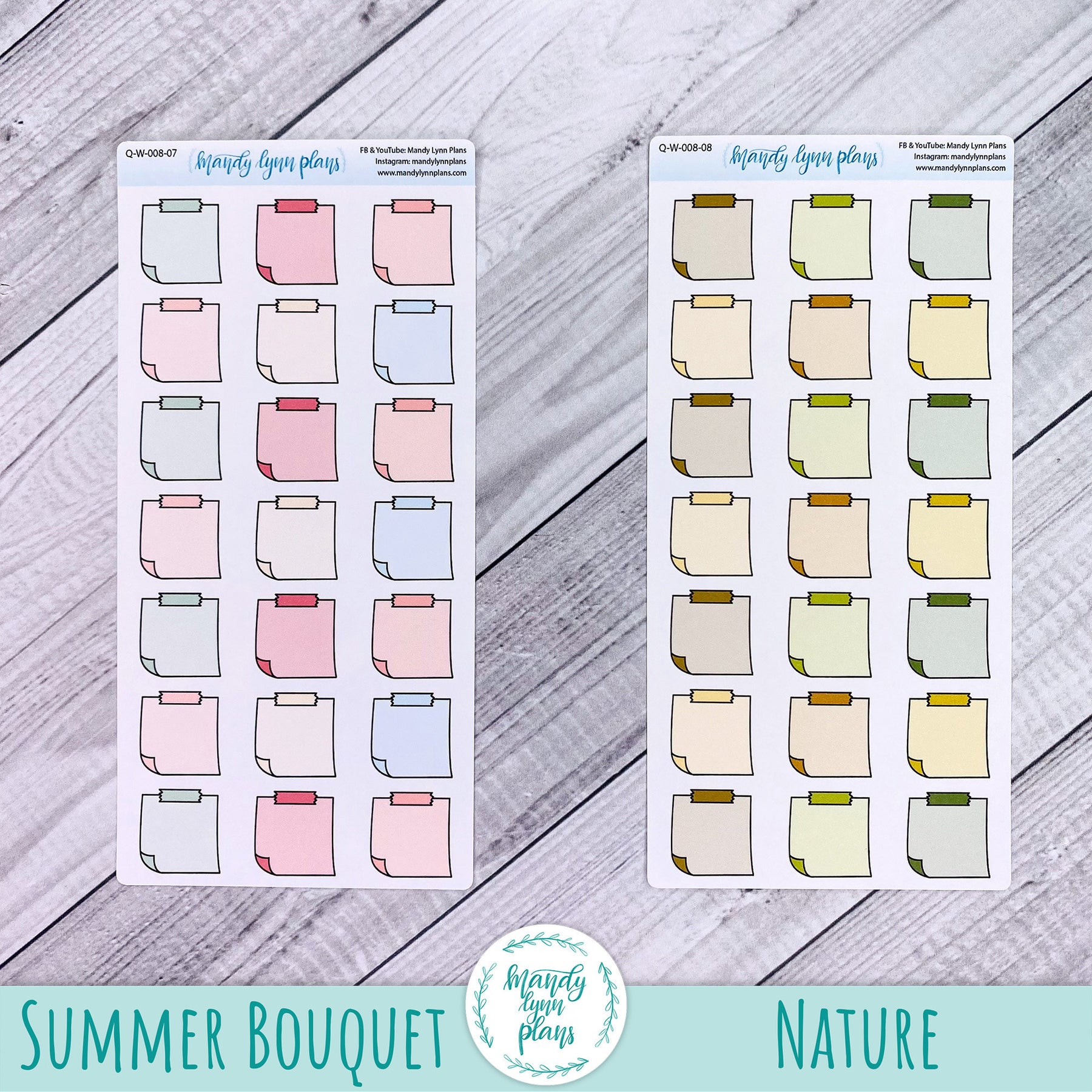 Colored Sticky Note Doodles – Mandy Lynn Plans